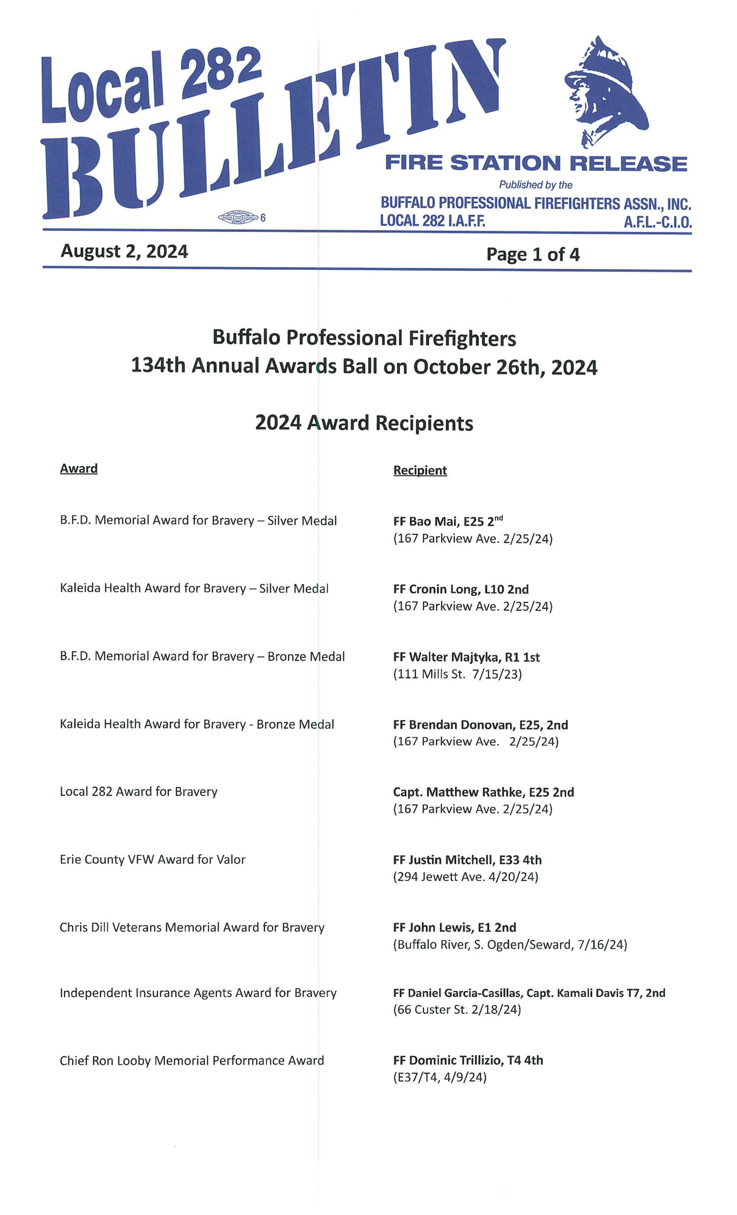 Buffalo Professional Firefighters Assoc.